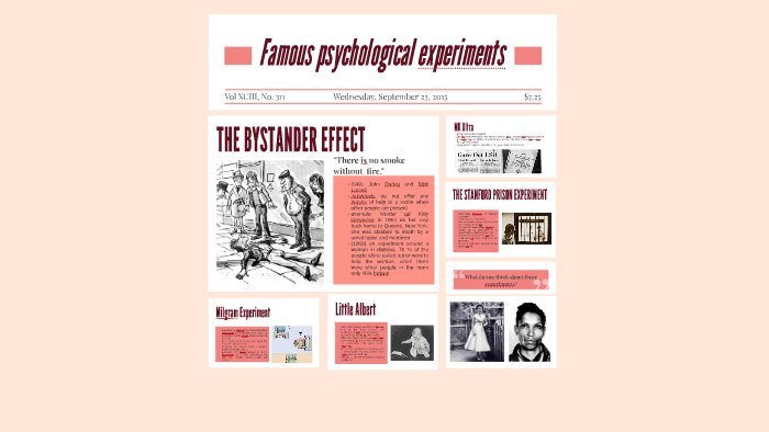 Famous psychological experiments by Paulina Horvathova on Prezi