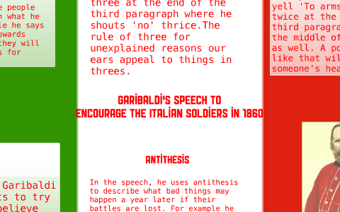 Analysis of Garibaldi's Speech by Jamie Gooding on Prezi