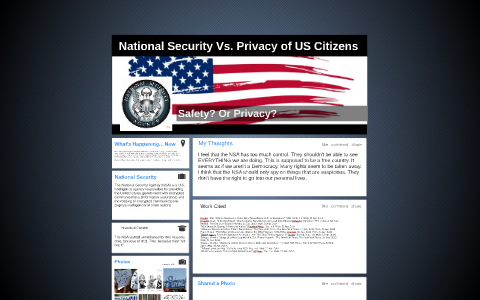 National Security Vs. Privacy of US Citizens by Maddie Kreitzburg on Prezi