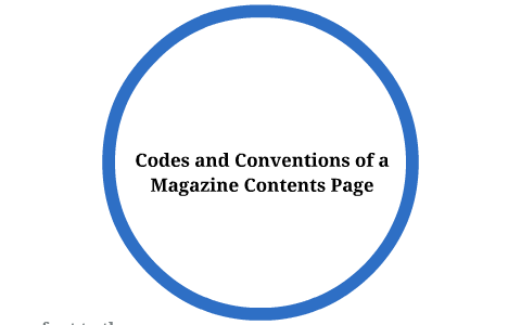 Codes and Conventions of a Magazine Contents Page by Megan Fellowes on ...
