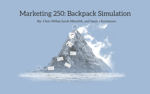 Marketing 250: Backpack Simulation by sarah christiansen on Prezi
