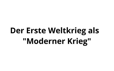 Erster Weltkrieg by Simon Backhaus