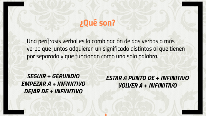 Perífrasis verbales A2 by InSpagnolo InSpagnolo on Prezi