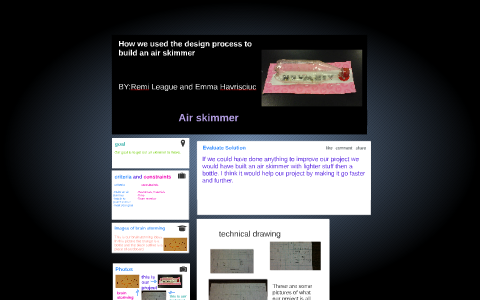 How we used the design process to build an air skimmer by Emma ...