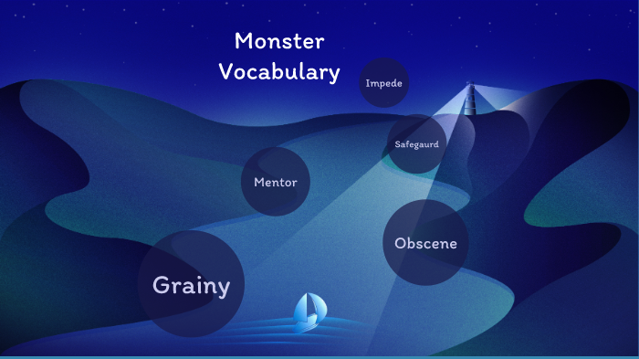 Monster vocabulary by JOSLYNN BAYLESS on Prezi