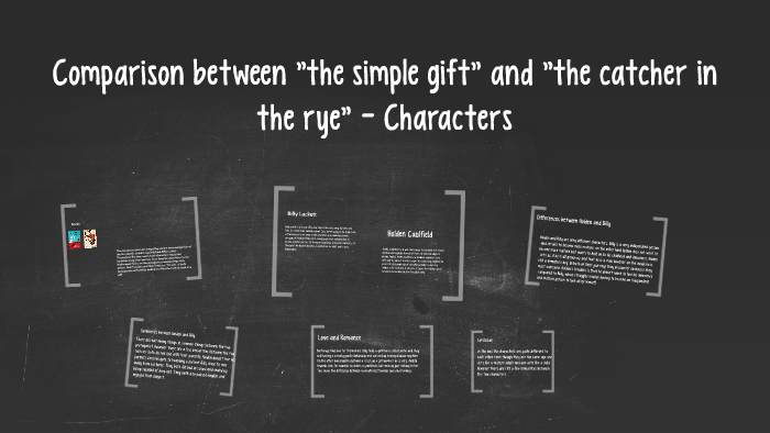 Comparison between "the simple gift" and "the catcher in the by ...