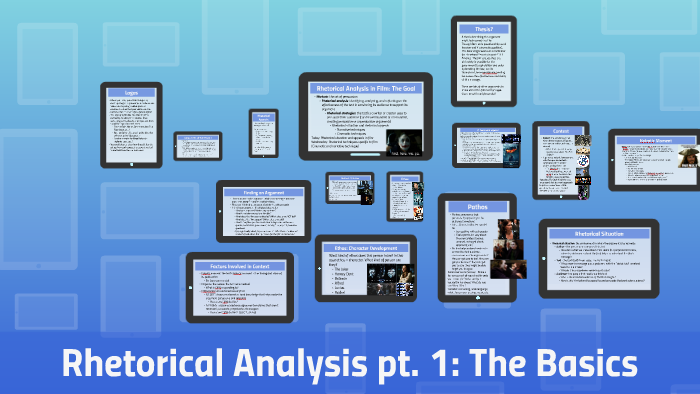 Rhetorical Analysis in Film: The Basics by Tricia Van Sickle on Prezi