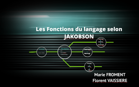 Les fonctions du langage selon JAKOBSON by Lucien Froment on Prezi