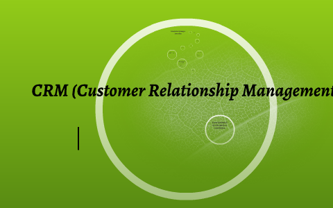 CMR (Customer Relation Management) by Florian Tichy on Prezi