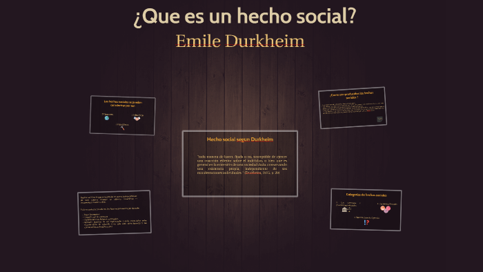 ¿Que es un hecho social? by monica vargas on Prezi