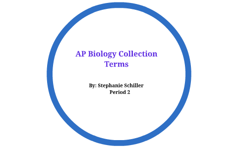 AP Biology Collection Terms by Stephanie Schiller on Prezi