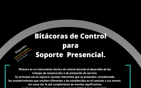 Bitácoras de Control by Edgar E on Prezi