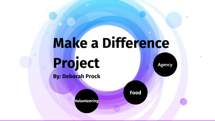 Make a Difference Project by Deborah Prock on Prezi