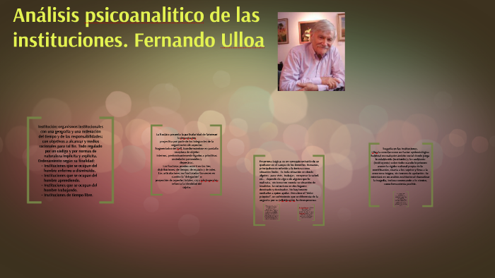 Análisis psicoanalitico de las instituciones. Fernando Ulloa by Val Sa ...