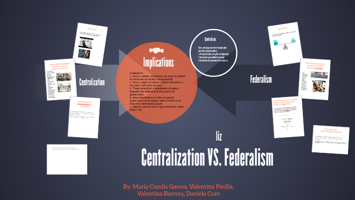 Centralization VS. Federalism by valentina pinilla on Prezi