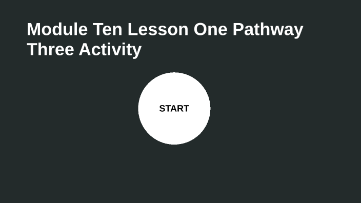 Module Ten Lesson One Pathway Three Activity by John Park on Prezi
