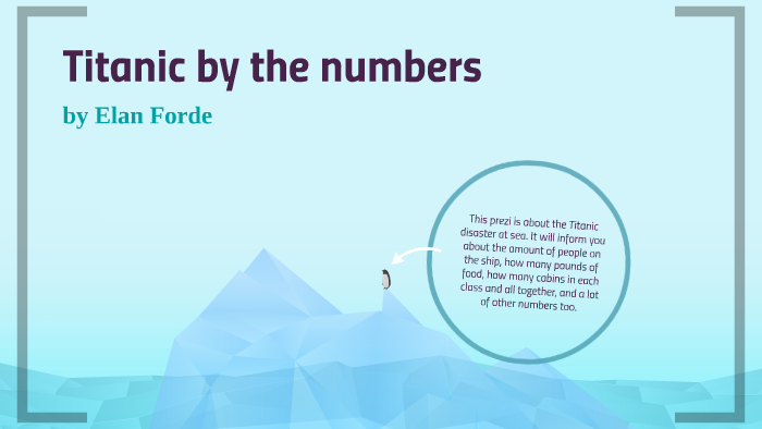 Titanic by the numbers by Chris Forde on Prezi