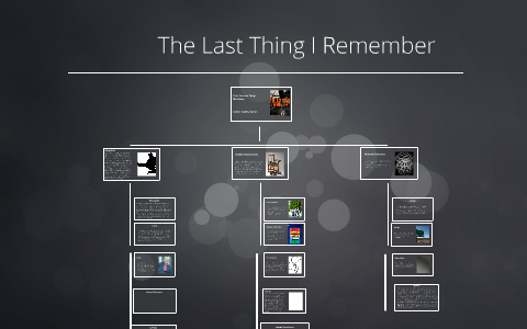The Last Thing I Remember by Rehverze Rehverze on Prezi
