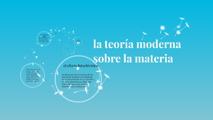 la teoria moderna sobre la materia by laura valentina aparicio gil on Prezi