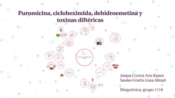 Puromicina, cicloheximida, dehidroemetina y toxinas diftétic by Ana ...