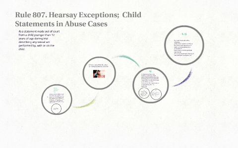 Rule 807. Hearsay Exceptions; Child Statements in Abuse Cases by ...