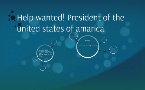 Help wanted! President of the united states of amarica by Joseph Rodriguez