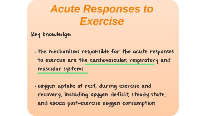 Acute Responses to Exercise by Sarah Fish on Prezi