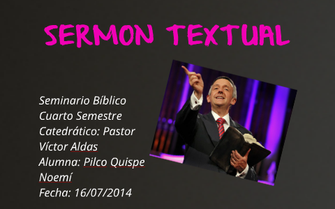 Sermón Textual by on Prezi
