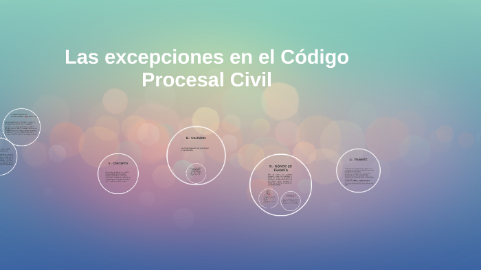 Las excepciones en el Còdigo Procesal Civil by FERNANDO ALCANTARA CASTAÑEDA on Prezi