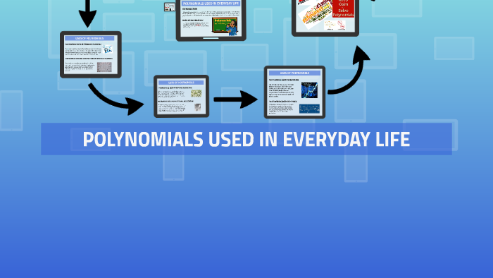 POLYNOMIALS USED IN EVERYDAY LIFE By Drue Scott POLYNOMIALS USED IN EVERYDAY LIFE By Drue Scott