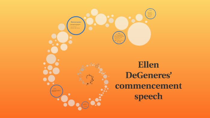 Ellen DeGeneres’ commencement speech by Mie Glottrup on Prezi