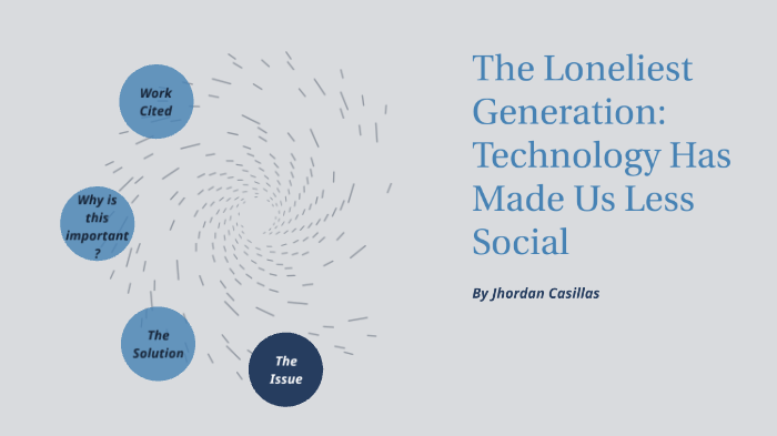 How Technology Has Made Us Less Social by Jhordan Casillas on Prezi