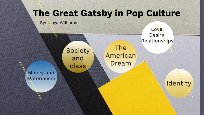 The great gatsby in pop culture by alaya Williams on Prezi