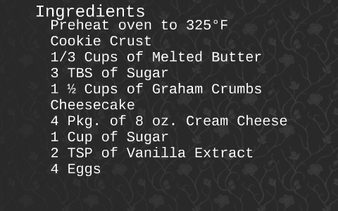 Cheesecake by Edgar Baltazar on Prezi