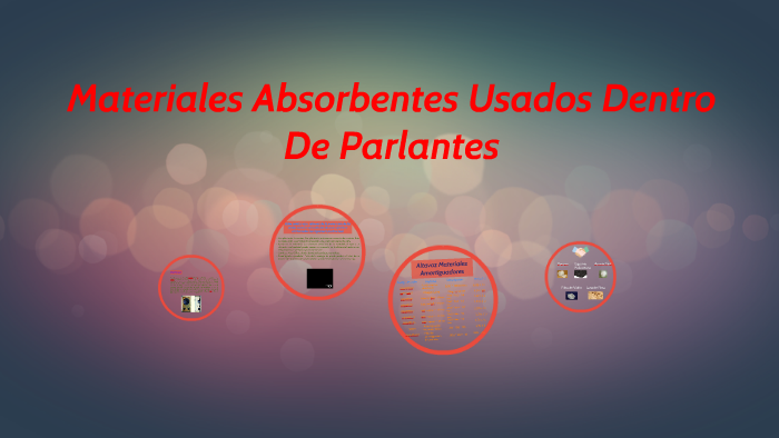 Materiales Absorbentes Usados Dentro De Parlantes by Miguel Moina ...