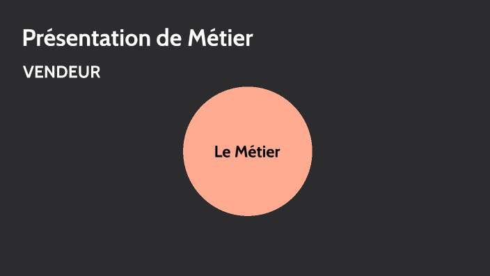 Présentation de Métier by David ALLAIS on Prezi