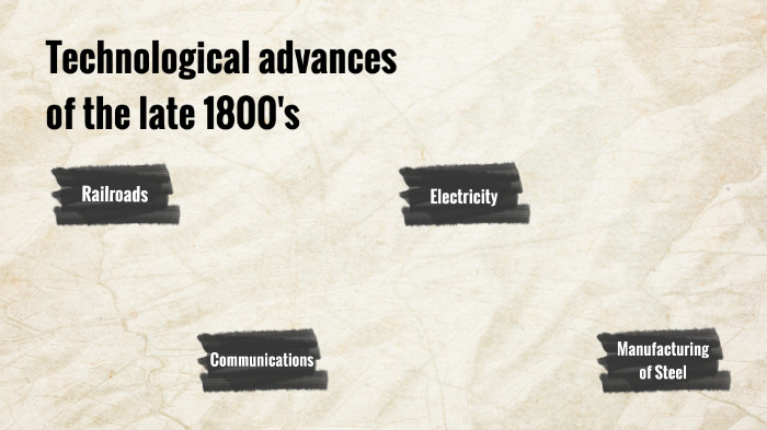 Technological advances of the late 1800's by Tavia Morgan on Prezi