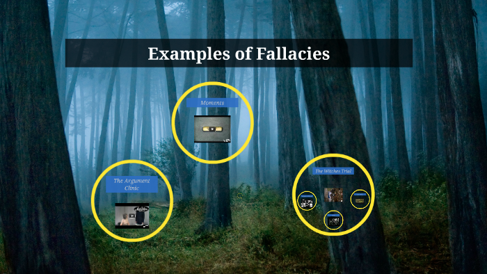 Examples of Fallacies by Liz McLeod on Prezi