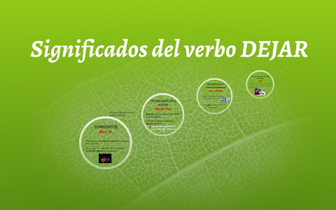 Significados del verbo DEJAR by Mamen Fiol on Prezi