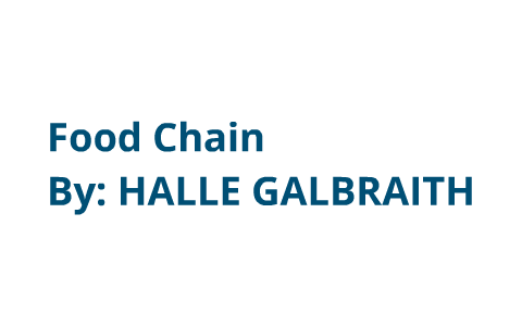 Food Chain by Fred Galbraith