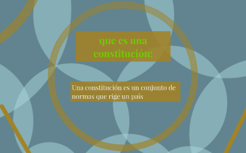 que es una constitucion: by mateo ramirez muñetones on Prezi