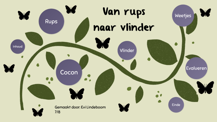 van rups naar vlinder by Evi Lindeboom on Prezi