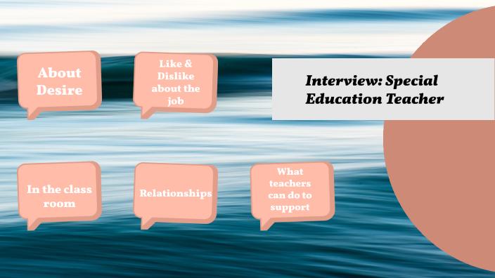 Interview: Special Education Teacher by Sophia Loughlin on Prezi