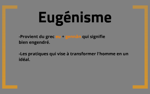 Eugénisme by Jonathan Battisti on Prezi