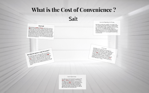 What is the Cost of Convenience ? by Harvir Gill on Prezi