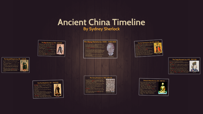 Ancient China Timeline by Sydney Sherlock on Prezi