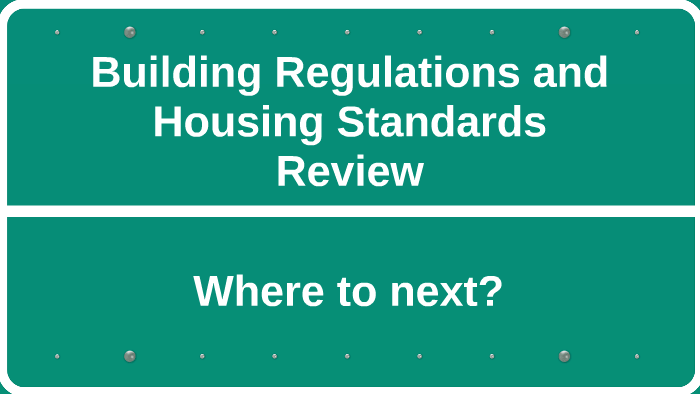 Building Regulations and Housing Standards Review by Stephen Shorrocks ...