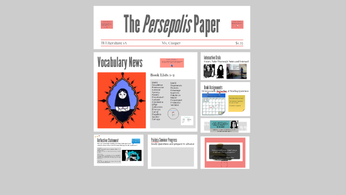 The Persepolis Paper by Brittany Goldsby on Prezi