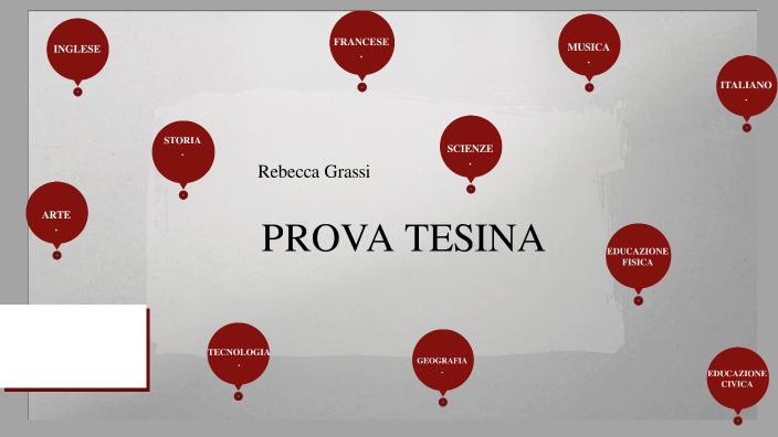 TESINA by Rebecca Grassi on Prezi