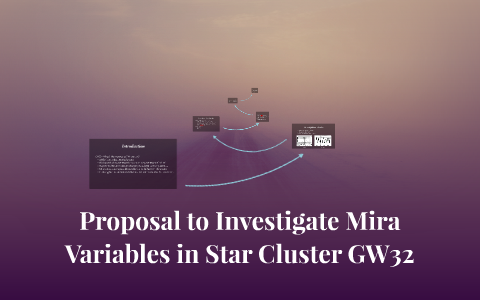 Proposal to Investigate Mira Variables in Star Cluster GW32 by Garvin ...